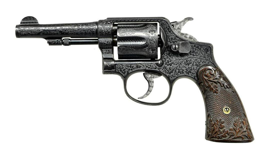 S&w Fully Engraved Victory Model Revolver.