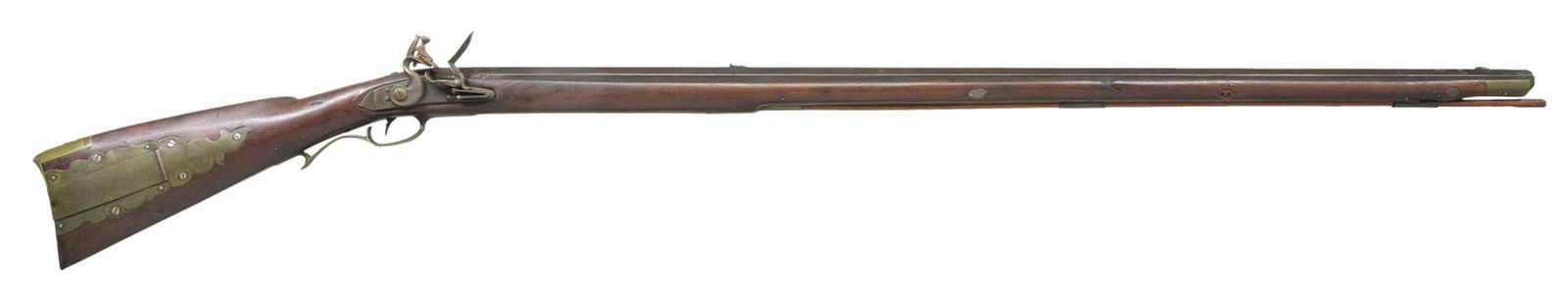 Restocked Flintlock Long Rifle.
