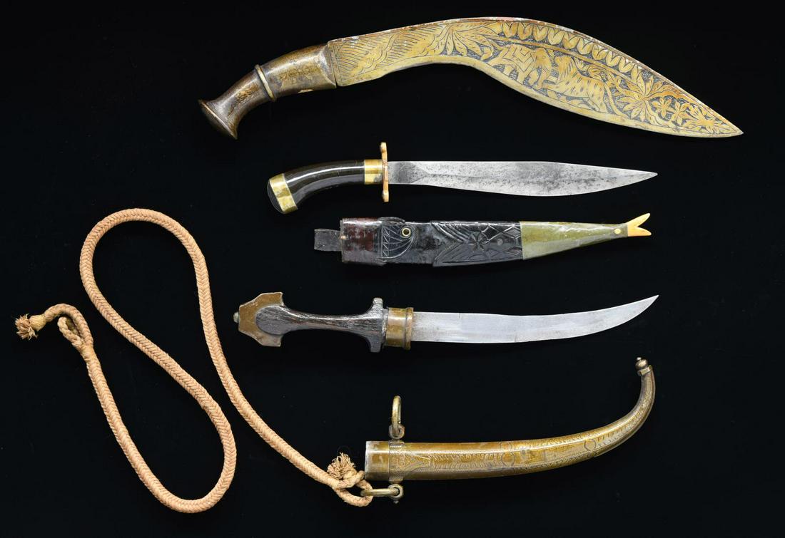 3 Ethnic Edged Weapons.
