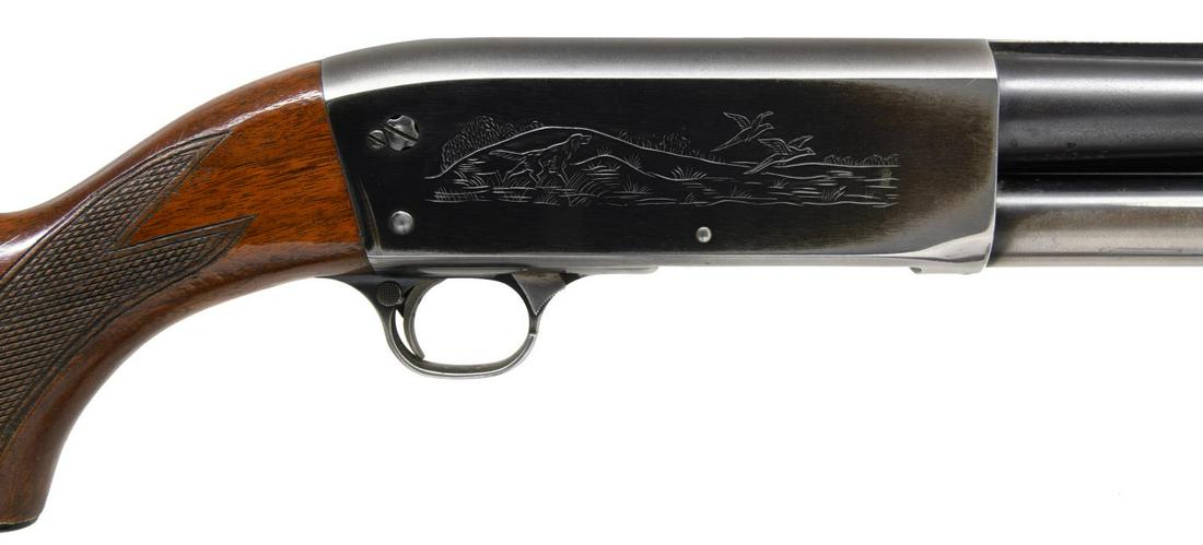 Ithaca Model 37r Featherlight Pump Shotgun. Auction