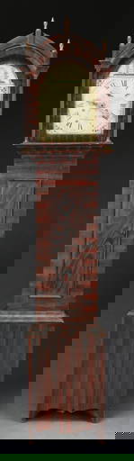 Decorated S. Hoadley Plymouth, Mass Tall Clock.