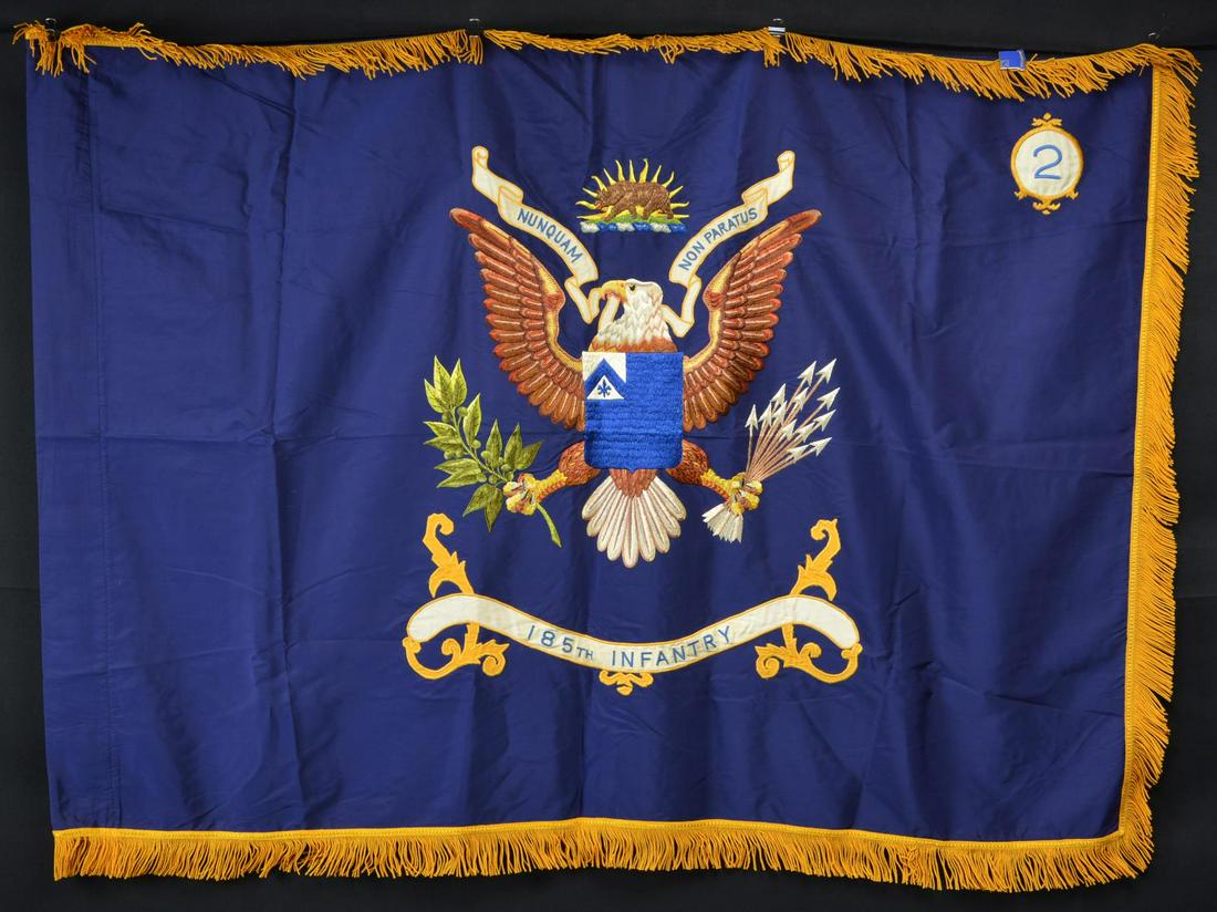 185th Infantry Regiment Flag. Auction