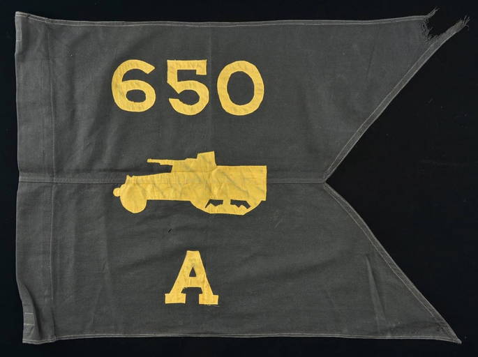 Rare Ww2 650th Tank Destroyer Battalion, Company