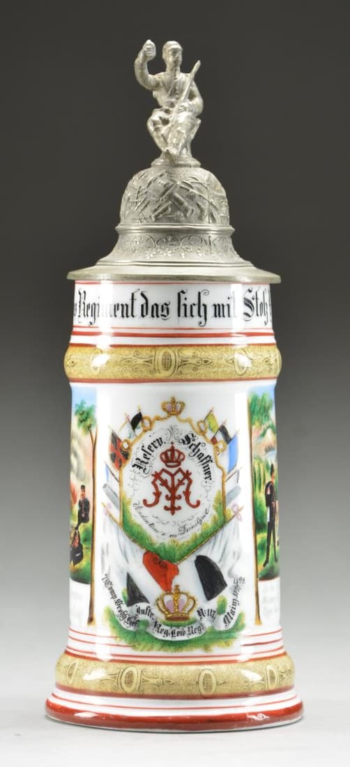 Imperial German Regimental Stein From The 117th Auction