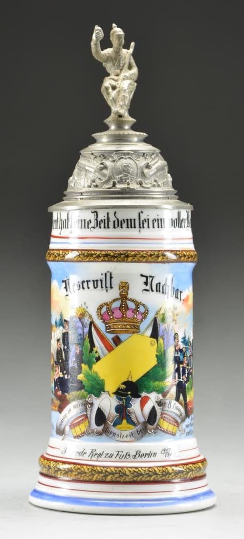 Imperial German Regimental Stein From The 3rd Auction