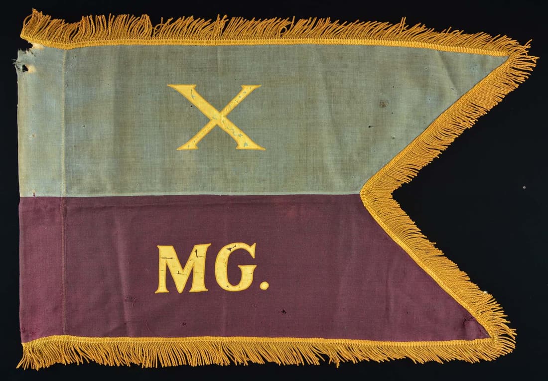Ww 2 Era 10th Machine Gun Company Guidon. Auction