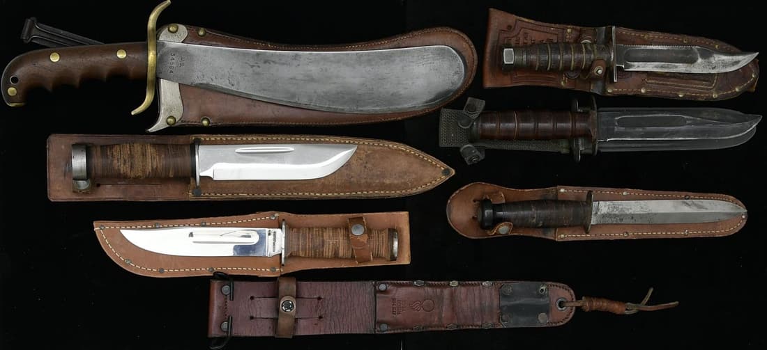 6 Assorted Us Military & Us Military Pattern