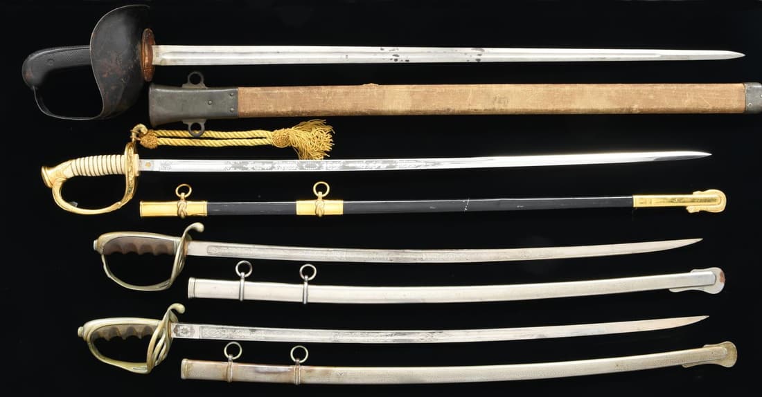 4 Us 20th Century Swords. Auction