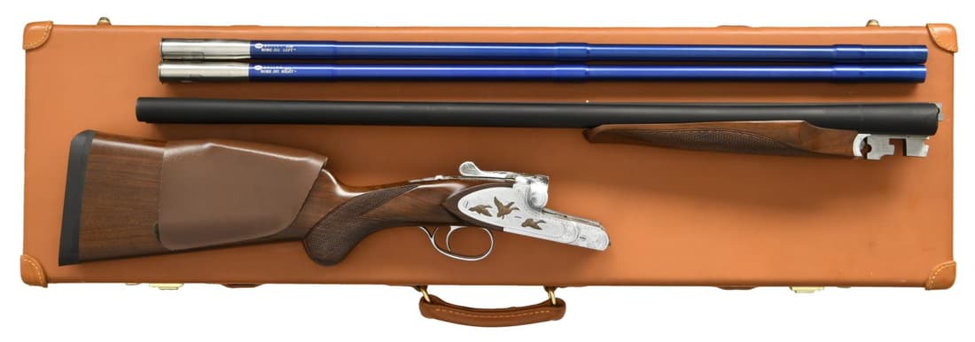 Huglu De Haan Model S2 Sxs Shotgun With Case.
