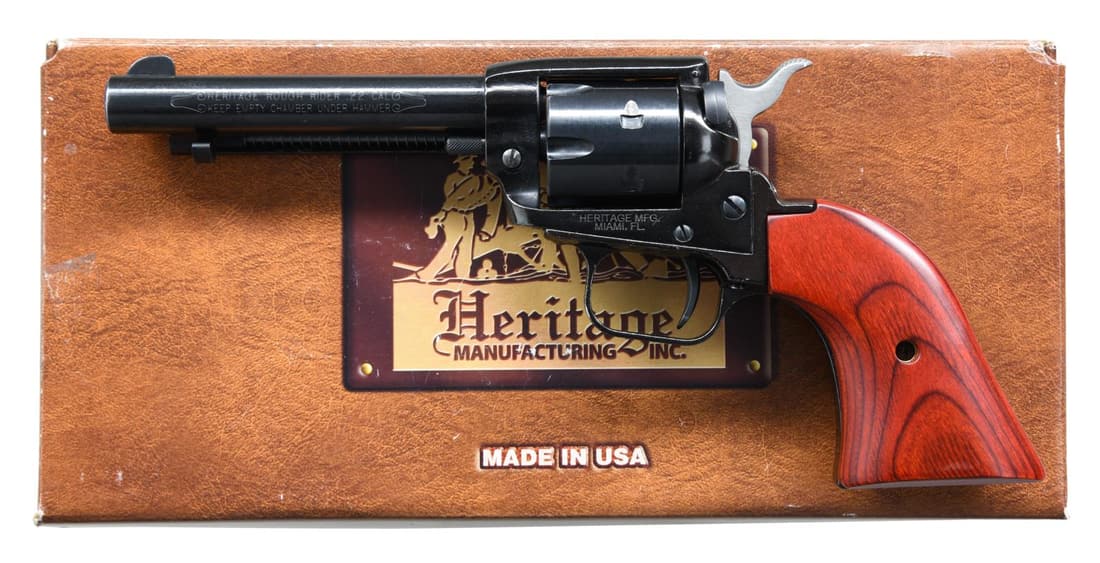 3 Single Action Rimfire Revolvers. Auction