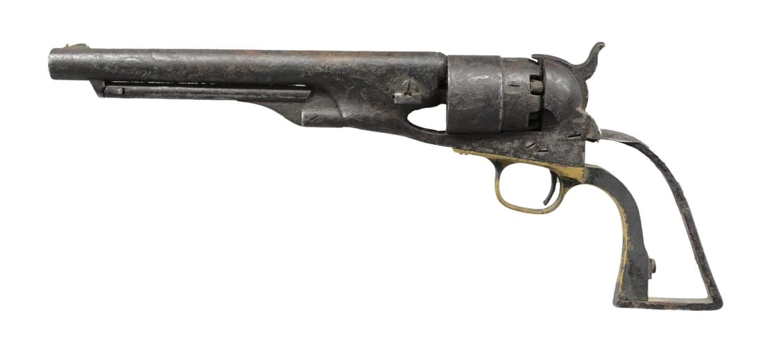 Excavated Relic Us M1860 Colt Army Revolver. Auction