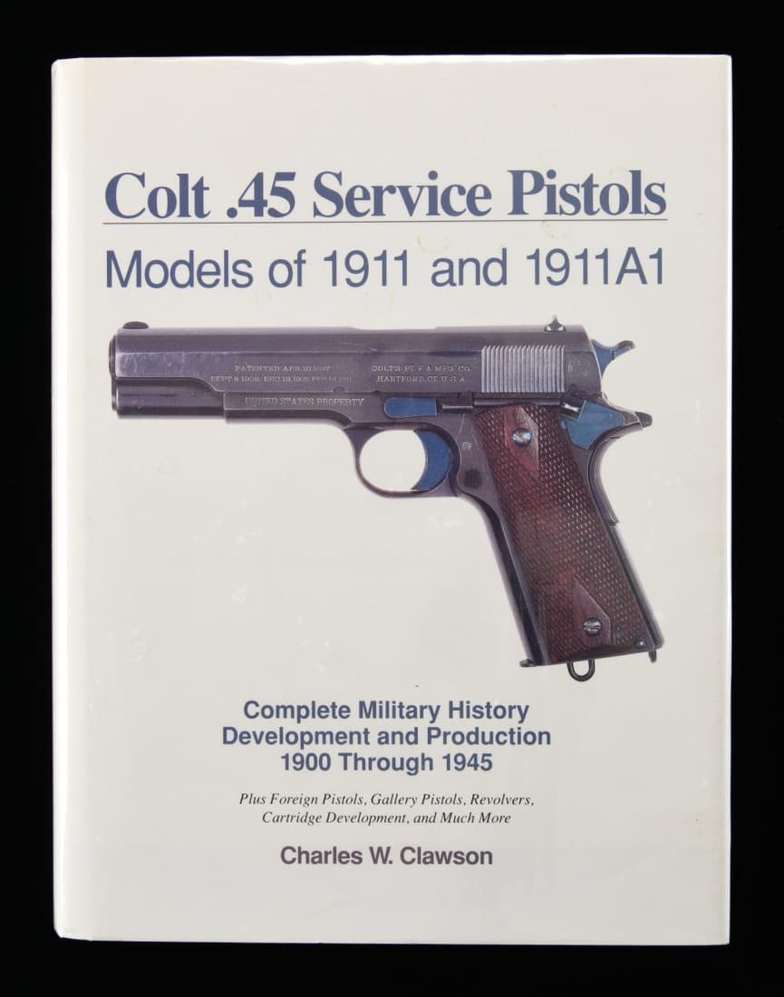 Signed Clawson Colt .45 Service Pistols Book. Auction