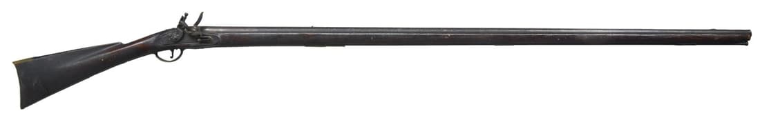 J Bishop Full Stock Flintlock Rifle.