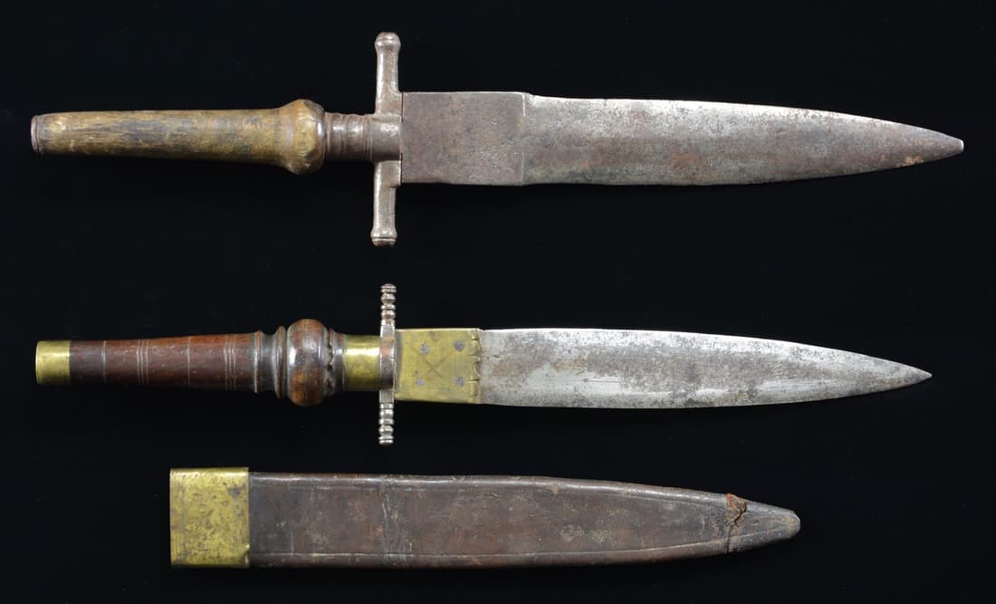 2 Early Plug Bayonets. Auction
