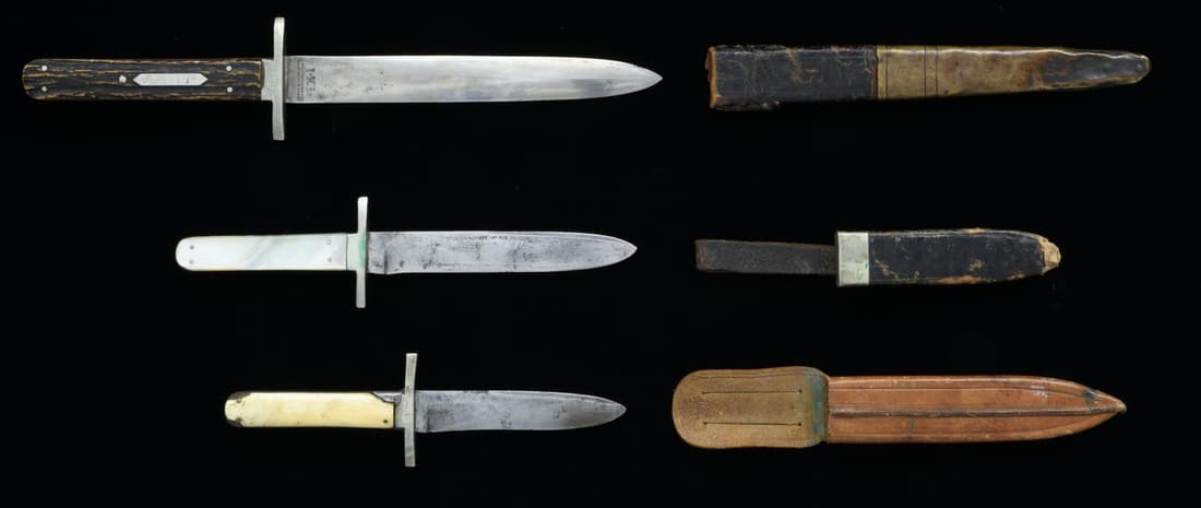 3 Ixl Belt Knives By Wostenholm & Son. Auction