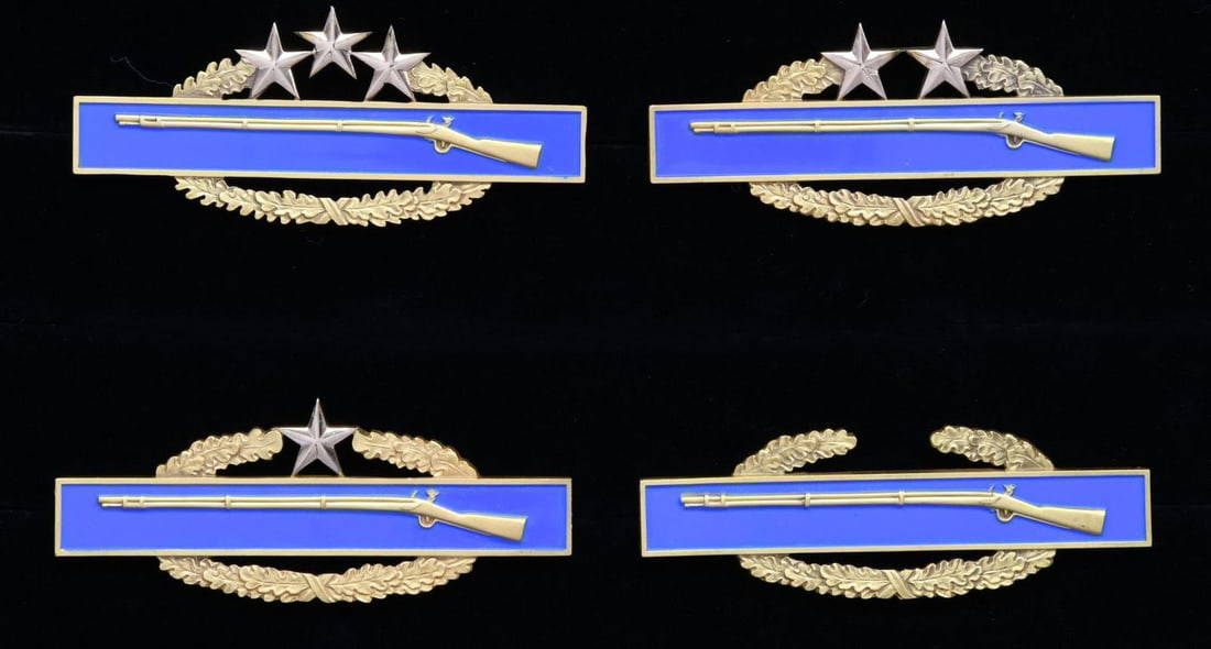 Extremely Rare Us Combat Infantryman Badges In Auction