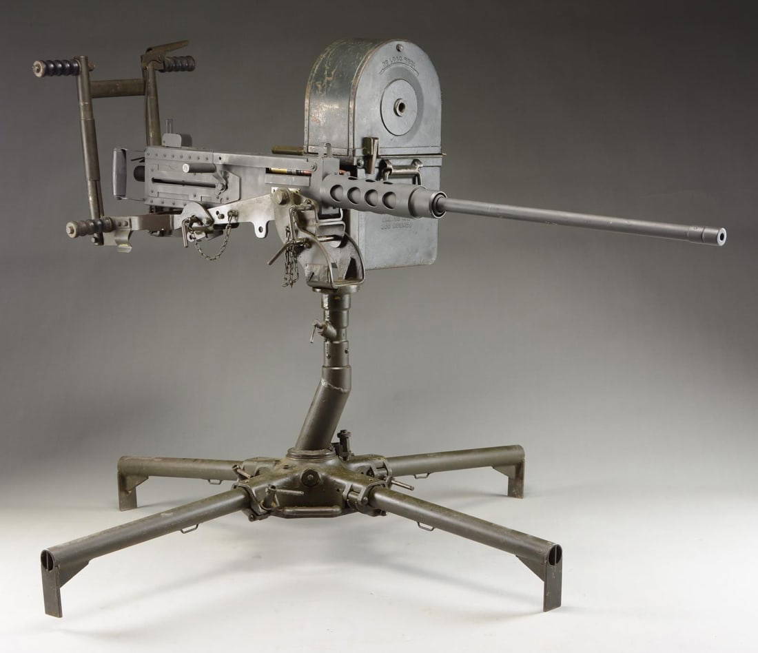 Replica M2hb On M63 Aa Mg Mount And Tombstone Drum Auction