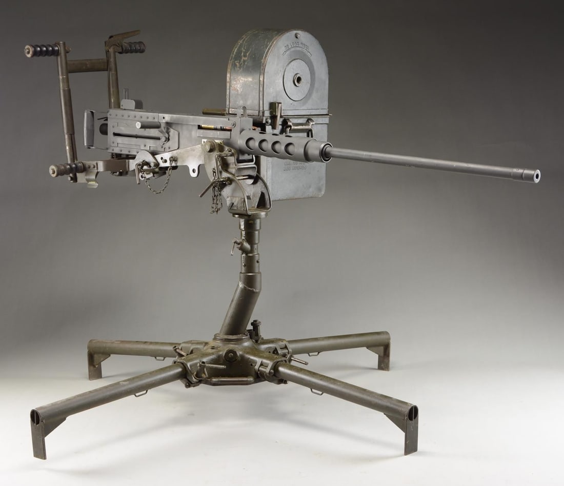 Replica M2hb On M63 Aa Mg Mount And Tombstone Drum Auction