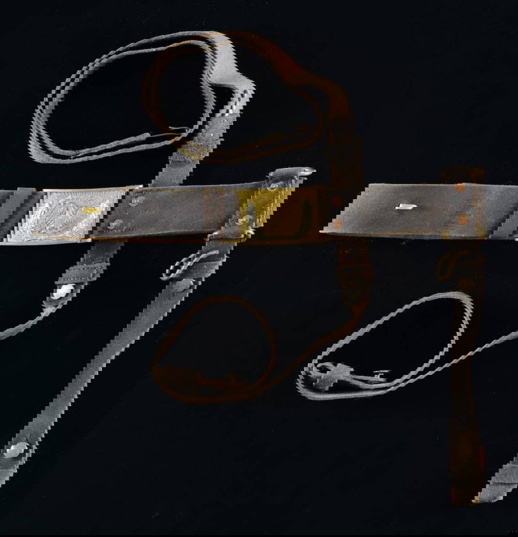 Us M1851 Sword Belt & Plate. Auction