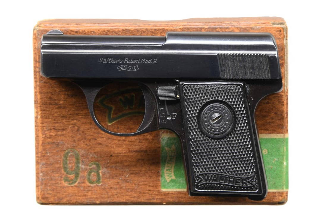 Very Fine Walther Model 9 Semi Auto Pistol. Auction
