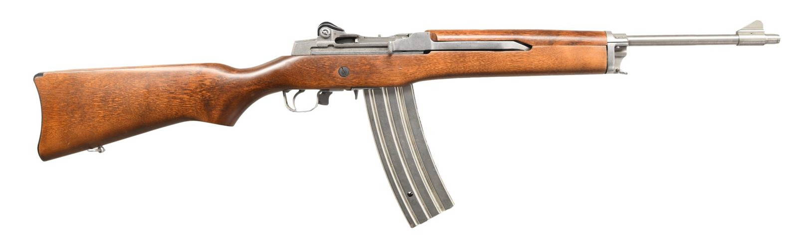Ruger Stainless Mini 14 Semi Auto Rifle With
