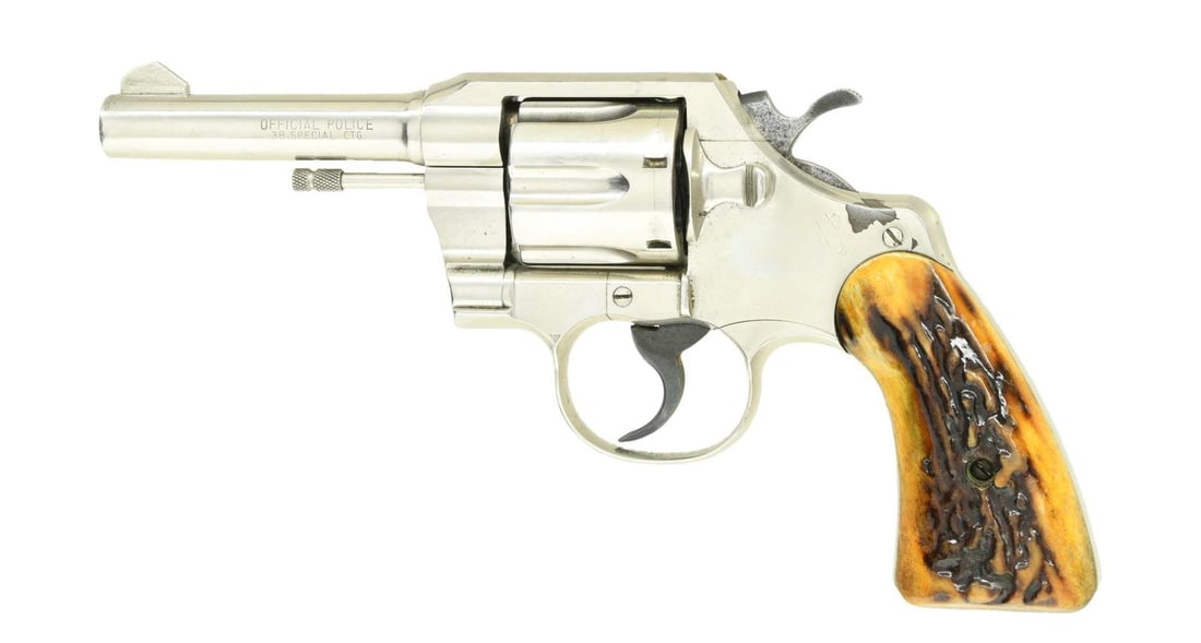 Colt Post War Official Police Da Revolver. Auction