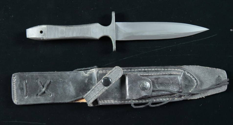Combat Commander Knife With Sheath By Angus