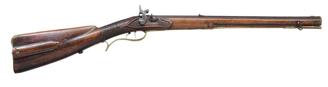 German "rehl A Mehles" Percussion Jaeger Rifle. Auction