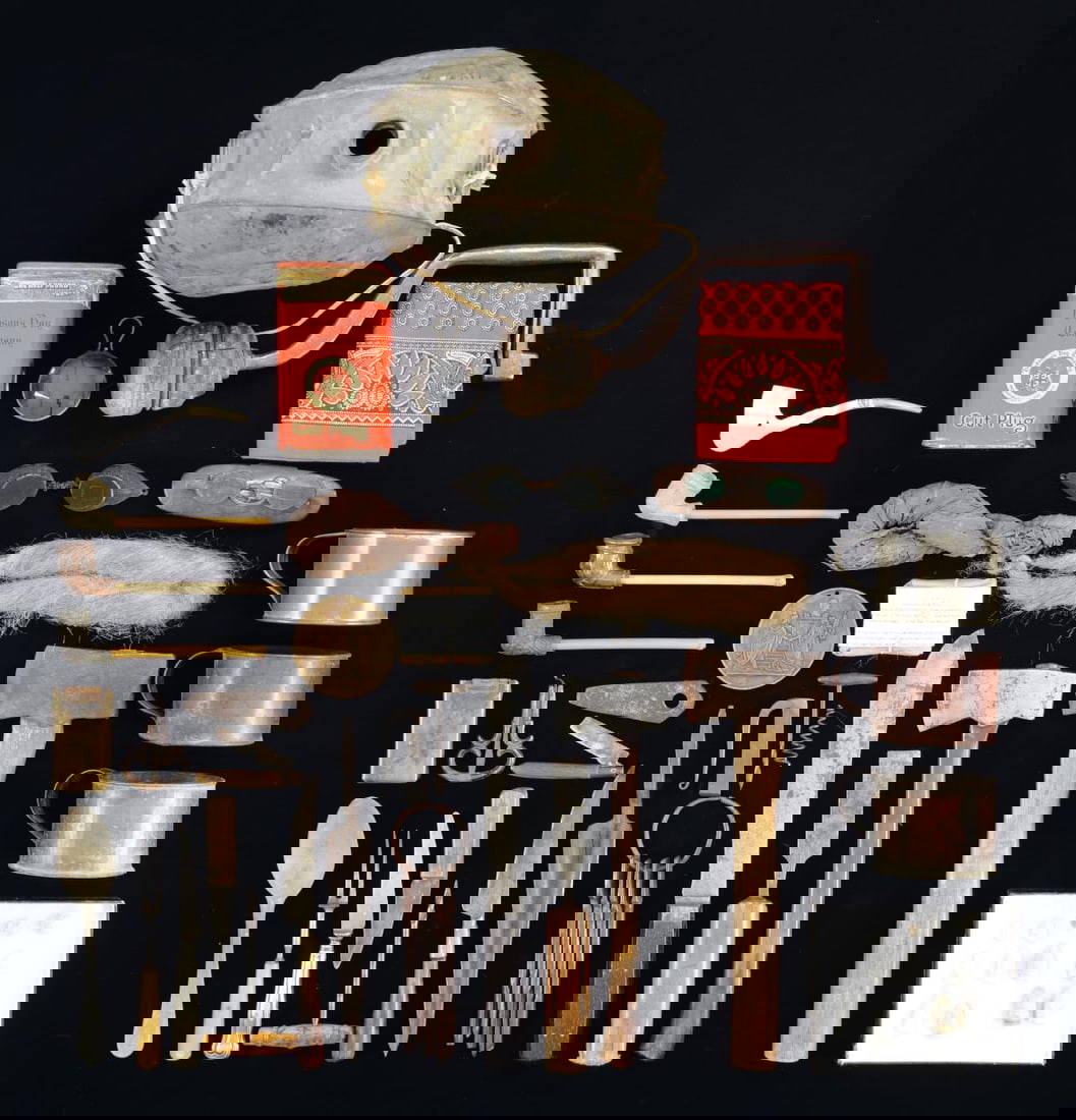 Large Group Of Fur Trade Items. Auction