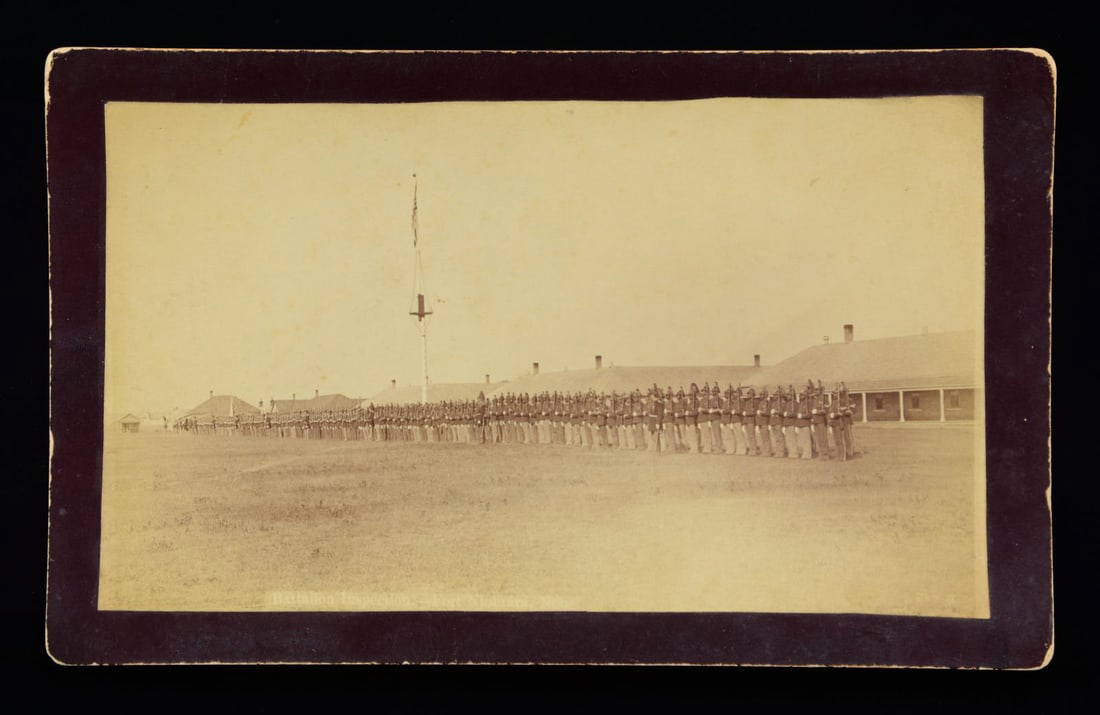Rare Indian War Era Photo Of 9th Us Cavalry Auction