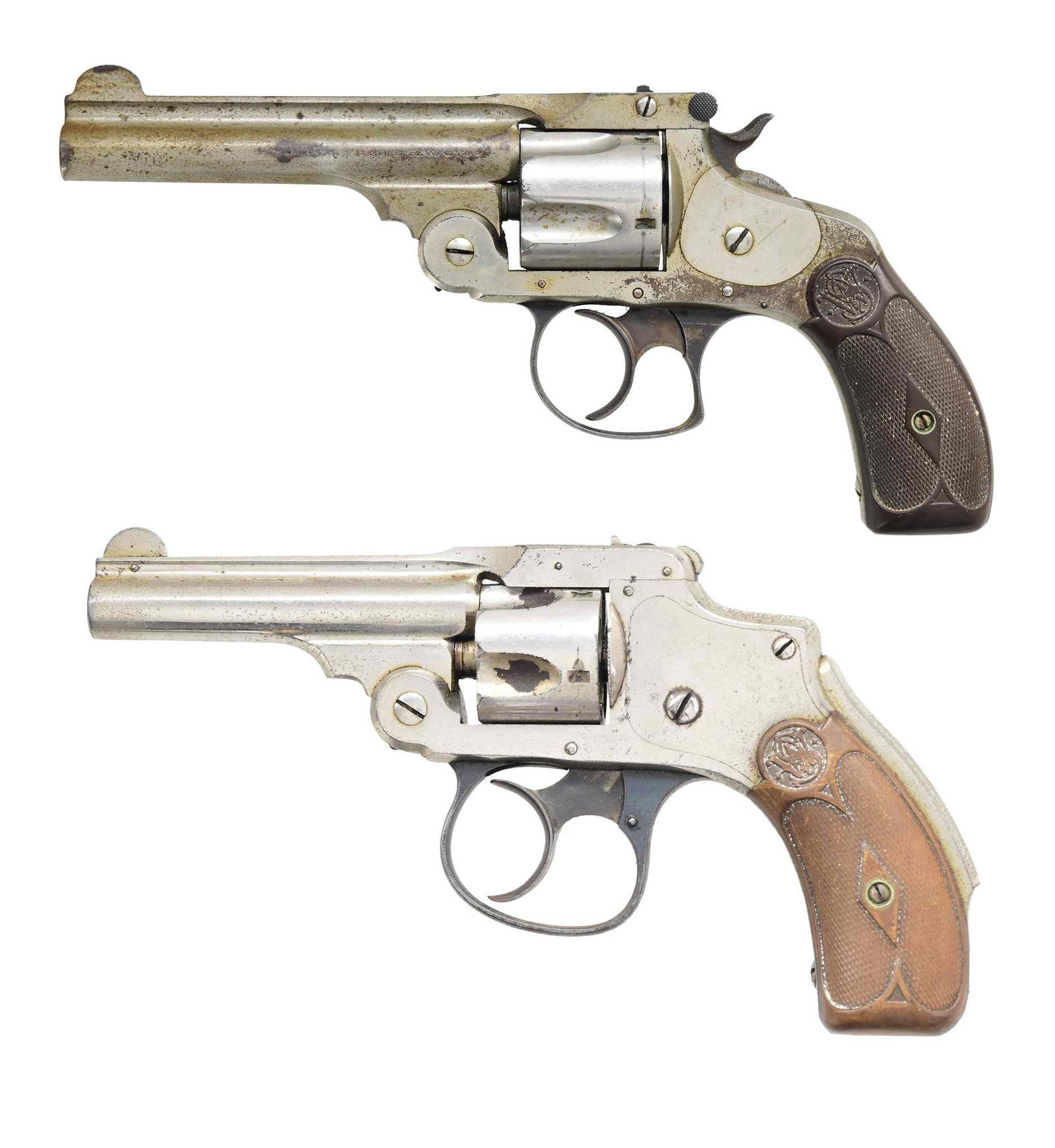 2 Smith & Wesson Top Break Revolvers. Auction