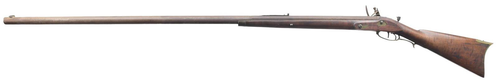 Heavy Half-stock Flintlock Rifle. Auction
