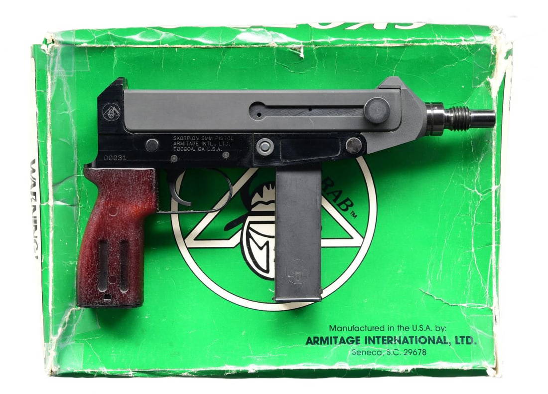 Armitage Skorpion Scarab Semi Auto Pistol. Auction