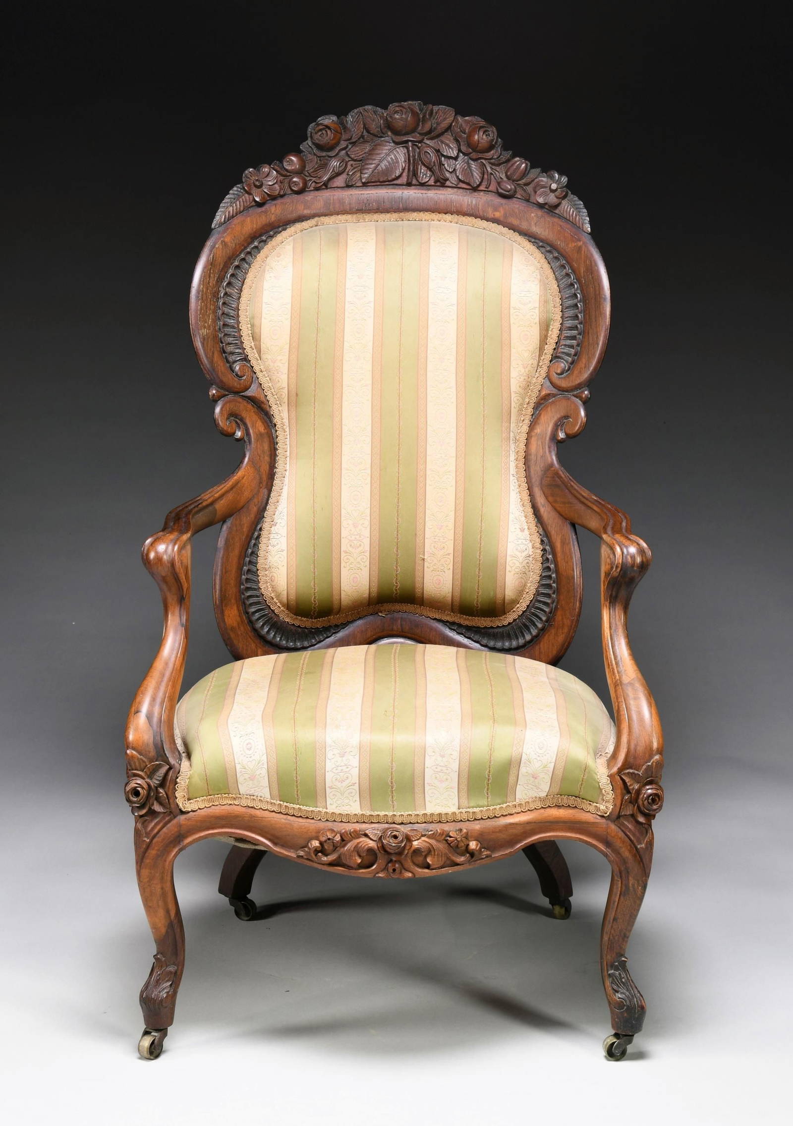 Belter Rococo Laminated Rosewood Gentleman's Chair Auction
