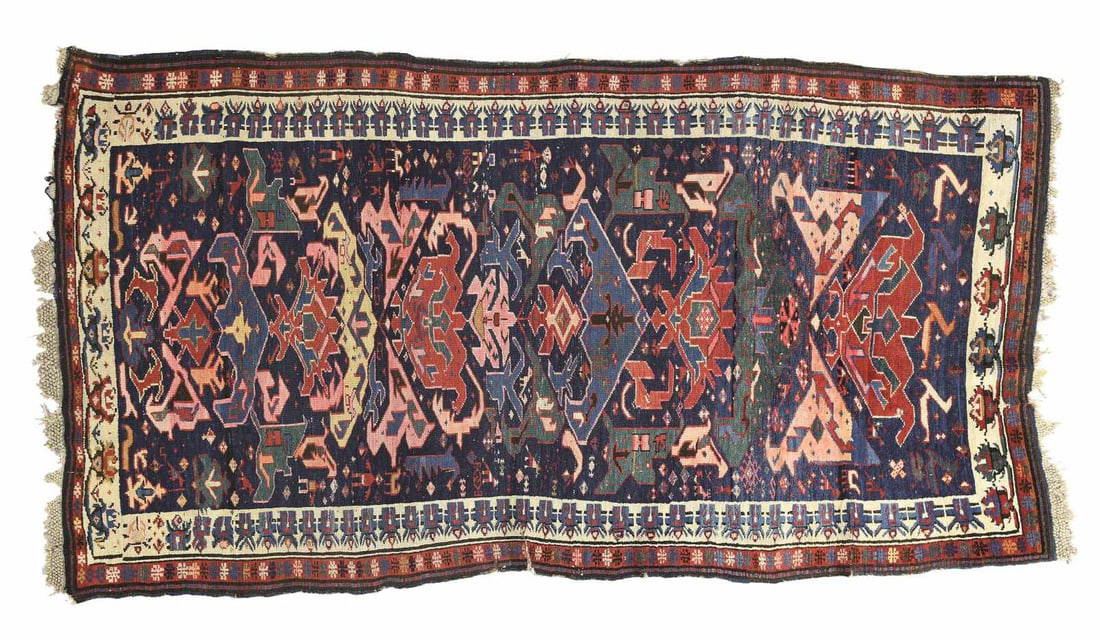 Superb Antique Seichour Oriental Rug. Auction