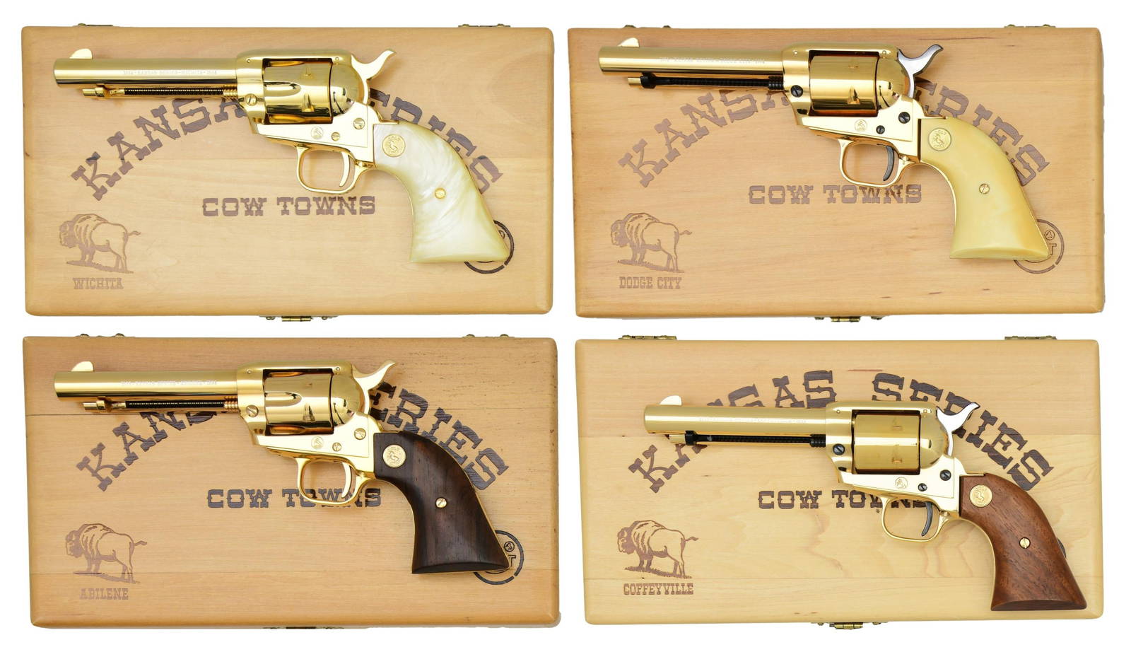 Colt Kansas Cow Town Frontier Scout Revolver Set. Auction