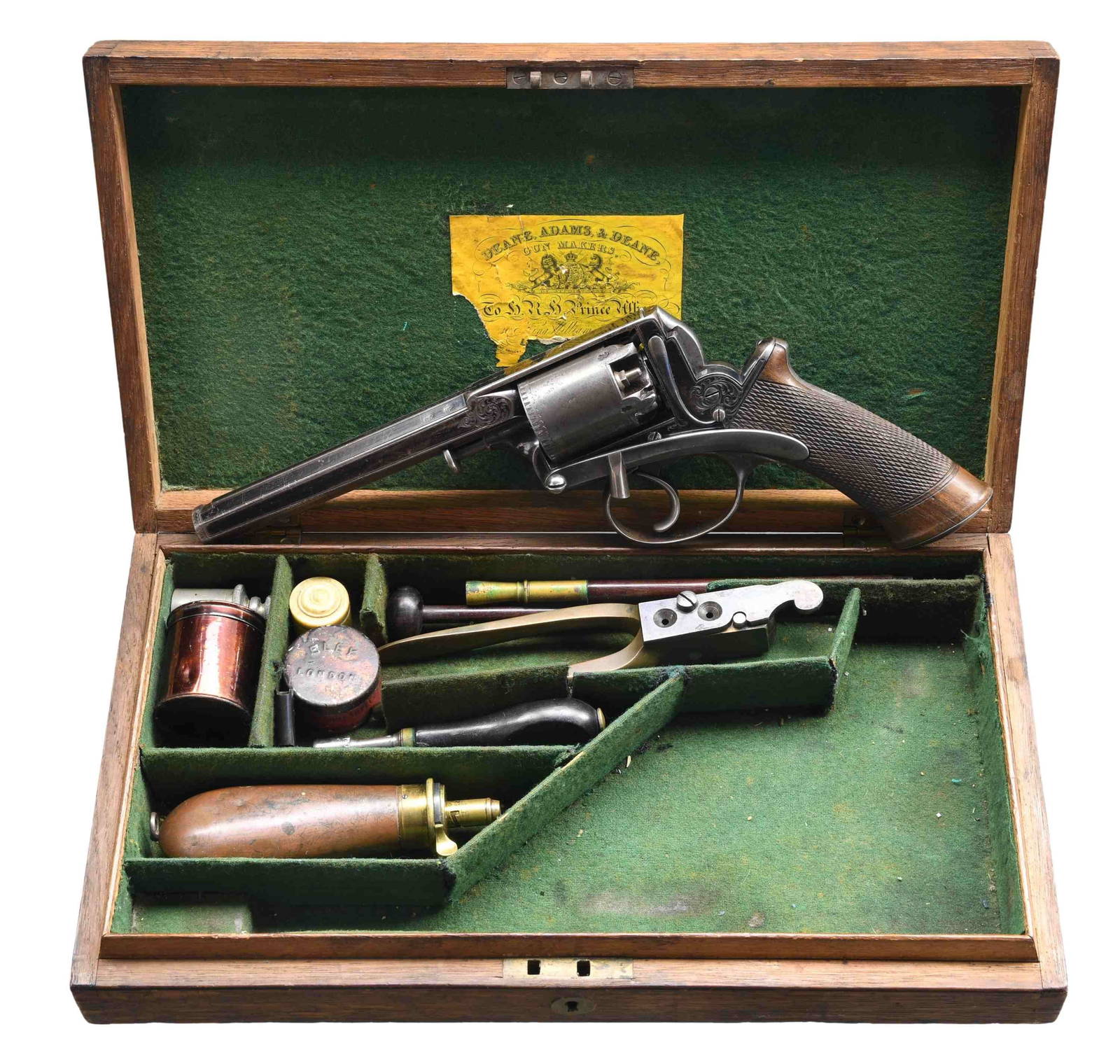 Fine Cased Model 1856 Beaumont Adams Army Auction