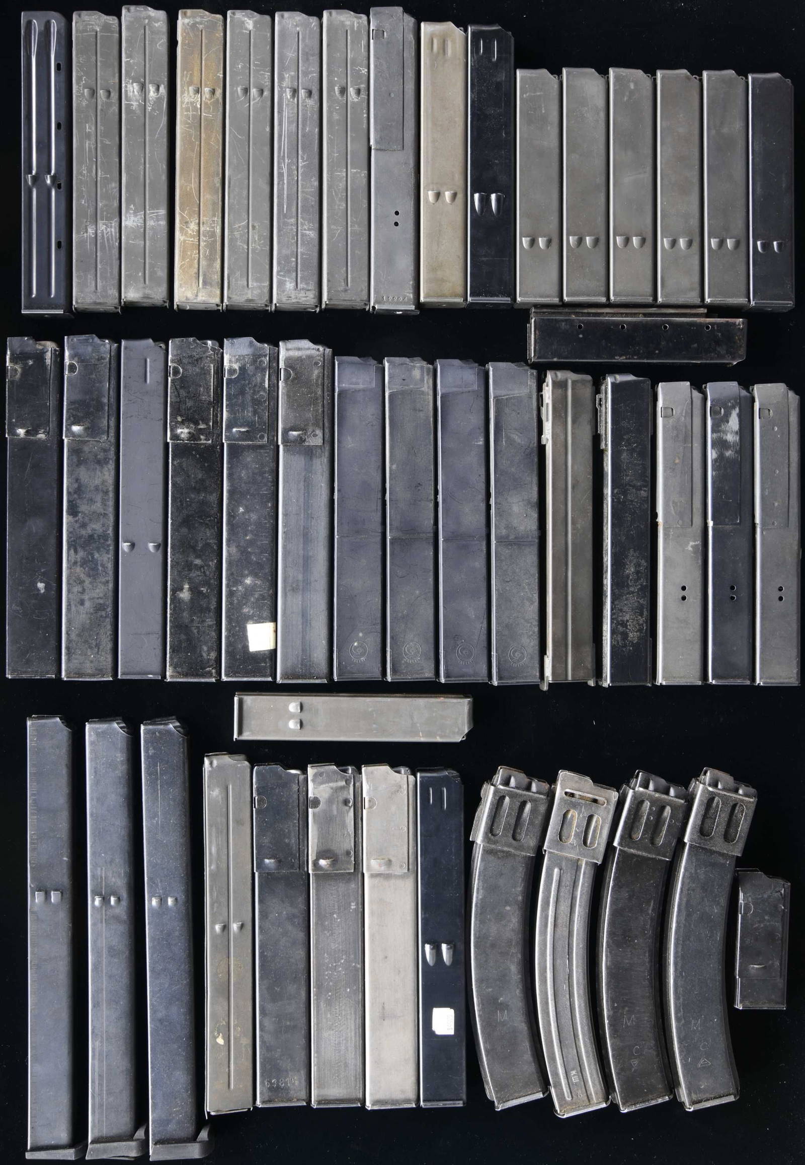 Lot Of Assorted Submachine Gun Magazines. Auction
