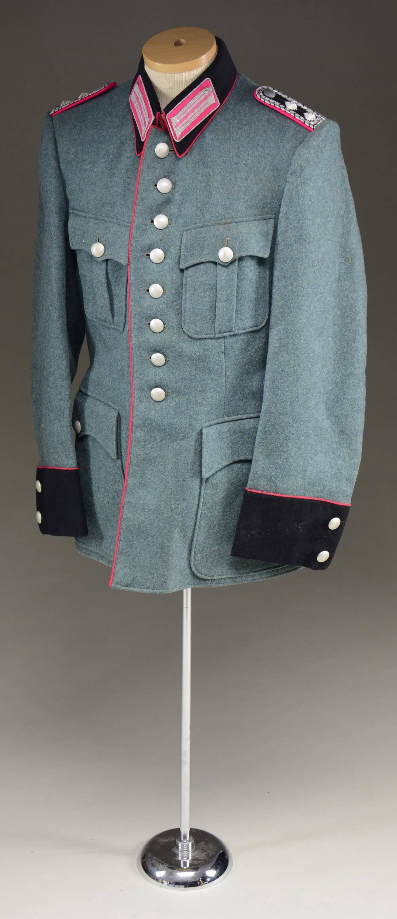 Wwii German Fire Police Uniform & Binoculars. Auction