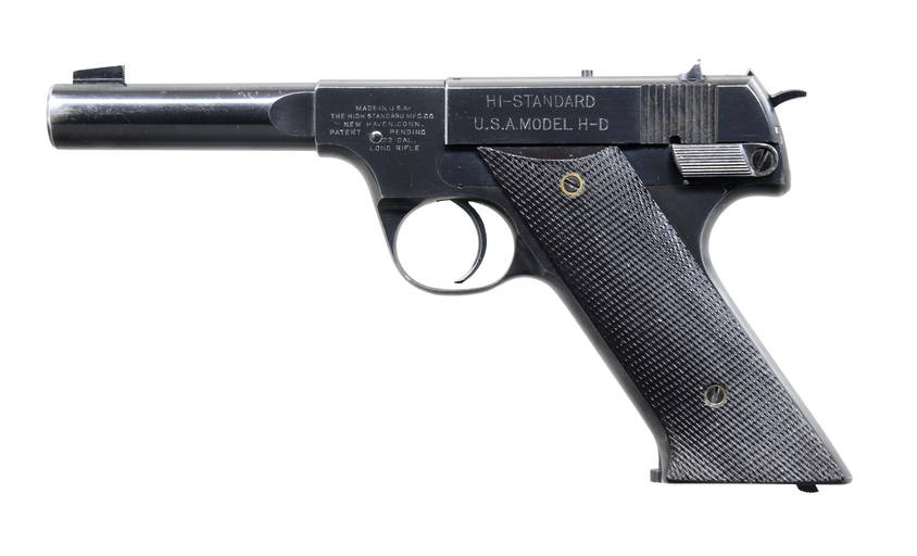 High Standard U.s.a. Model H D Semi Auto Pistol.