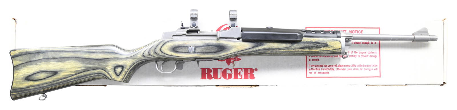 Ruger Stainless Mini-14 Semi-auto Ranch Rifle. Auction