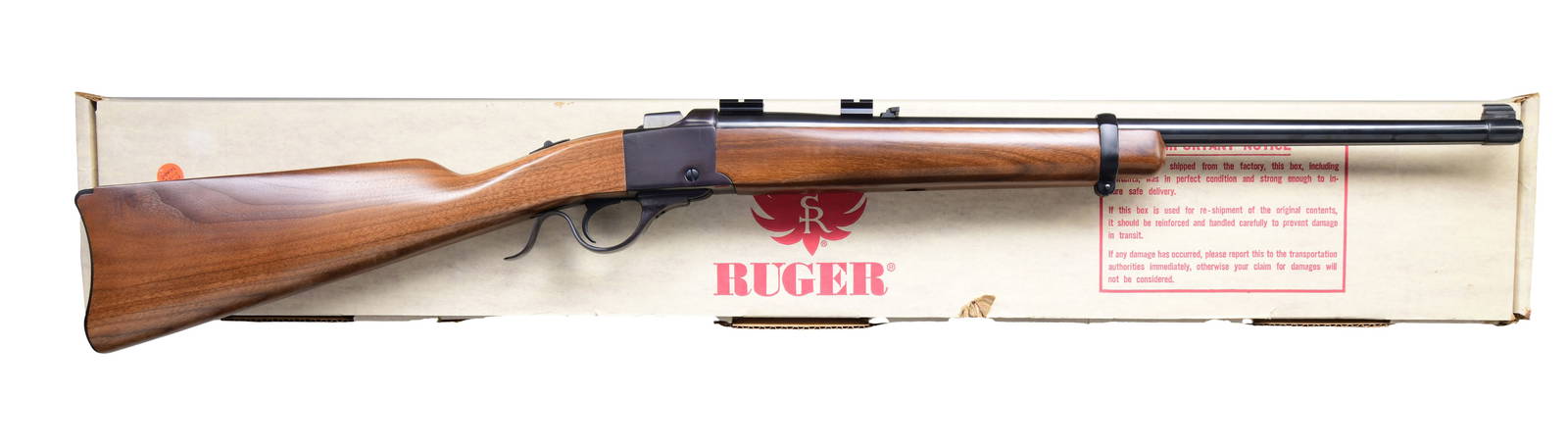 223 Rem. Ruger No. 3a Single Shot Carbine With Auction