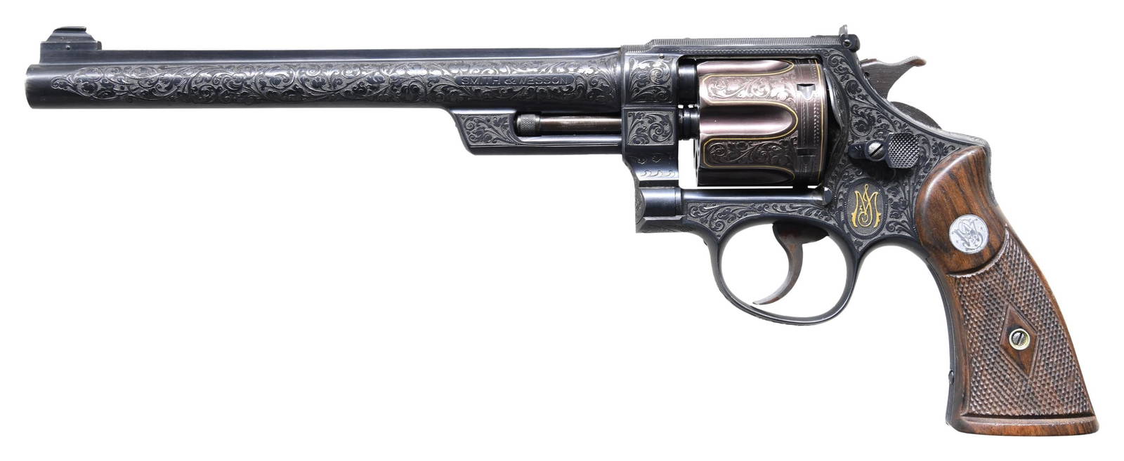 S&w 357 Registered Magnum Revolver Engraved By Auction