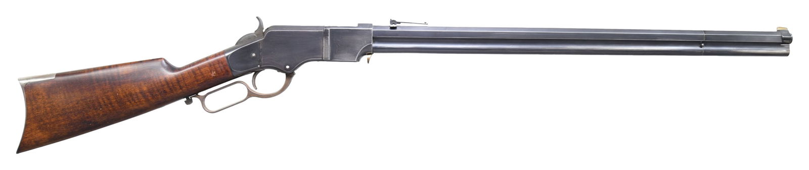 Fine Reproduction Iron Frame Henry Rifle. Auction