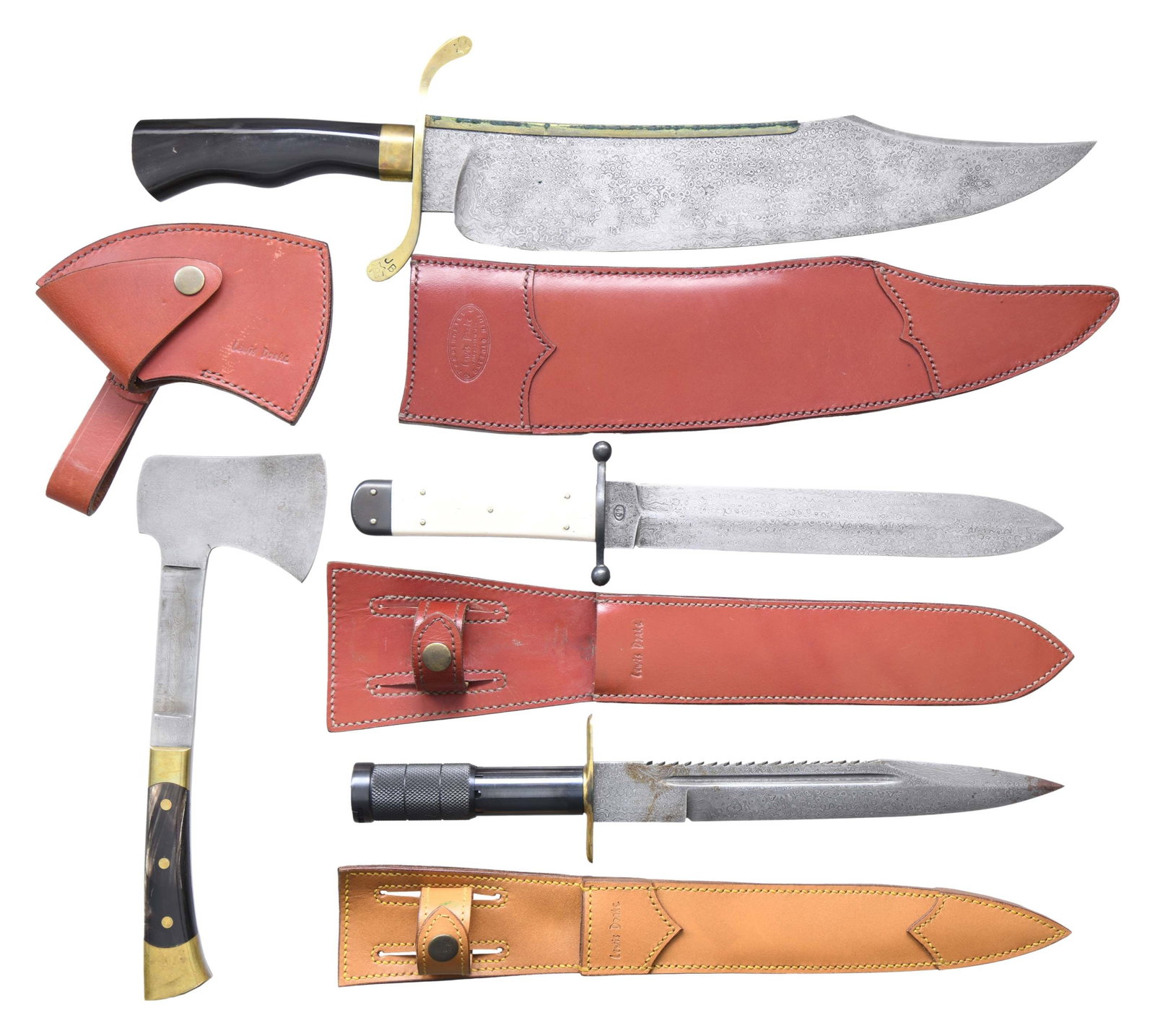 4 Fine Edged Weapons From Lewis Drake. Auction