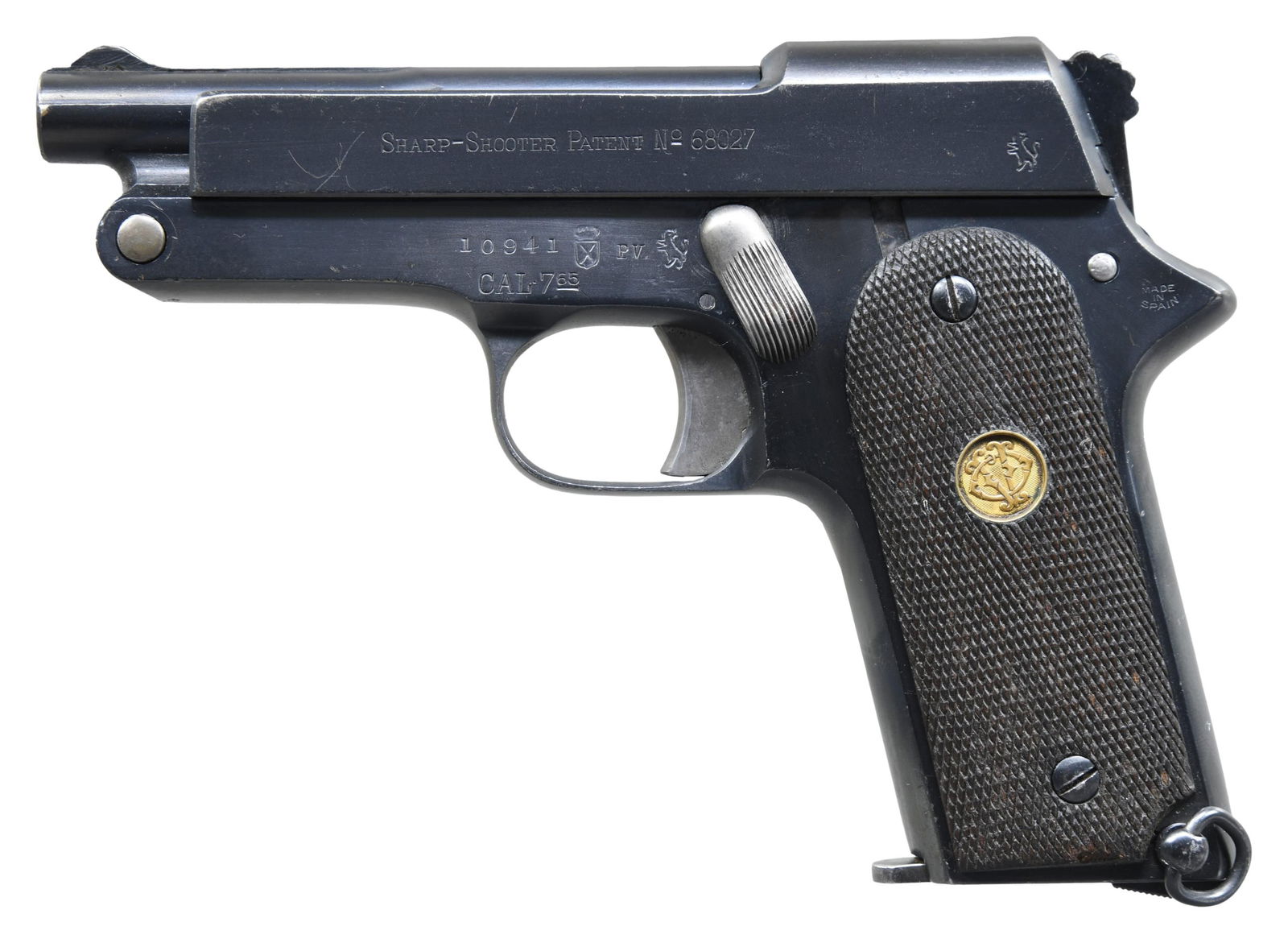 Spanish "sharp-shooter" Semi-automatic Pistol. Auction