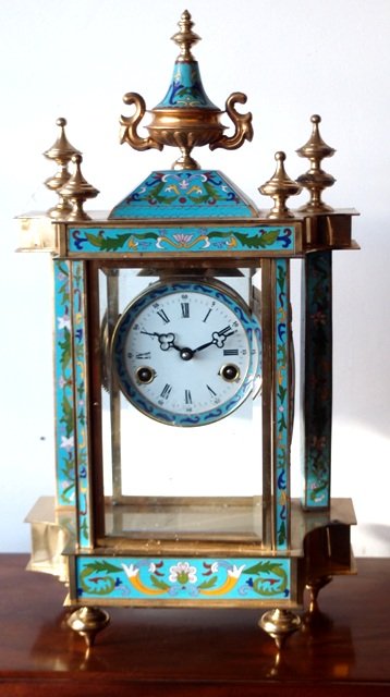 LAUFFER GERMAN ART DECO MANTEL CLOCK C. 1940