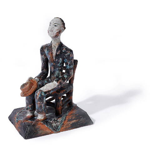 Susi Singer, Wiener Werkstätte Seated Man Figure