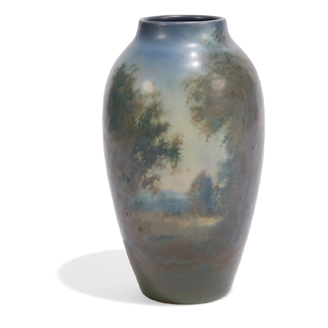 Ed Deirs - Rookwood Pottery Landscape vase, #900C