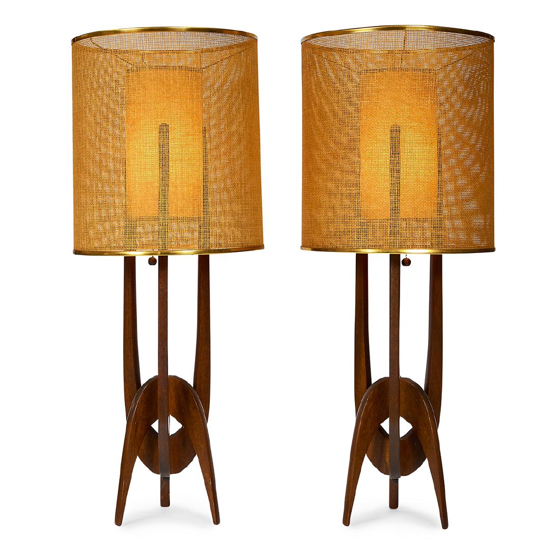 Modeline Co. table lamps, pair
